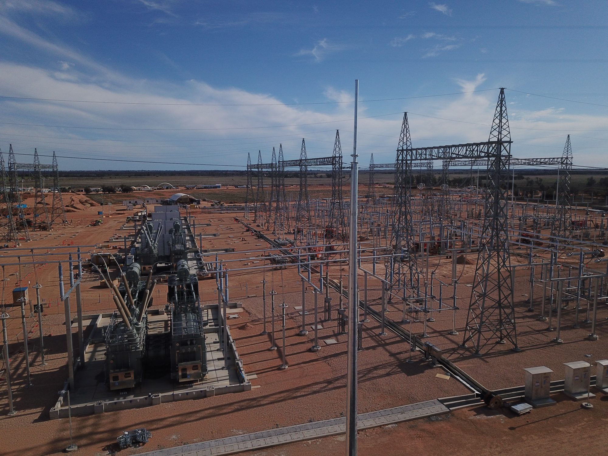 HEAVY DUTY LIGHTNING PROTECTION MASTS – BURONGA, NSW - G&S Industries