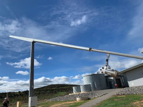 Mid-Hinged Poles | Galvanised Steel Poles | G&S Industries