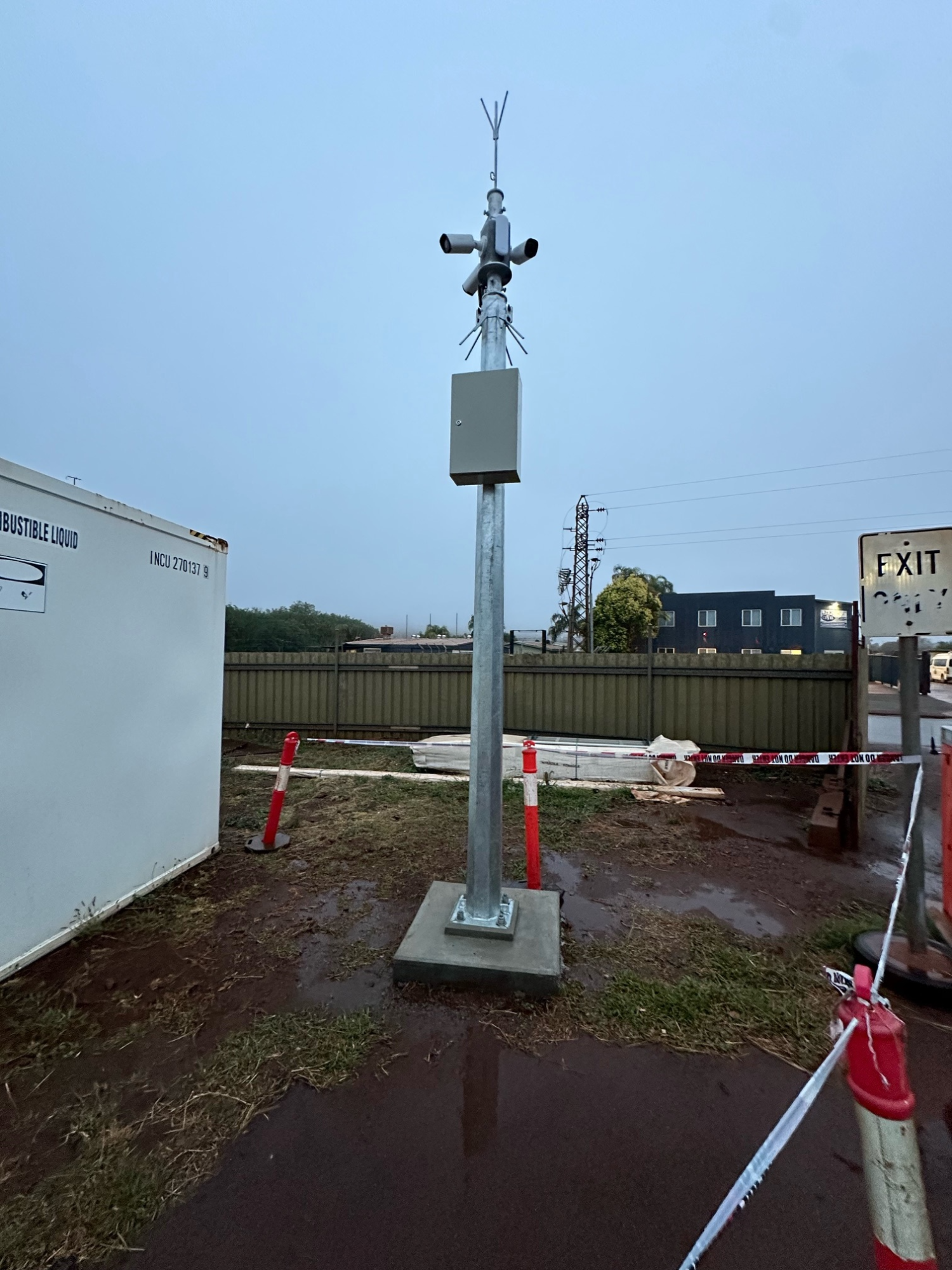 Custom CCTV Poles Fitted with LPR Technology | Onslow, WA